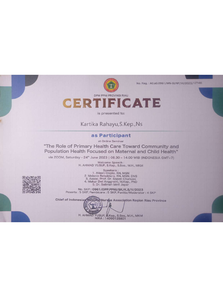 Sertifikat Int 4 | PDF