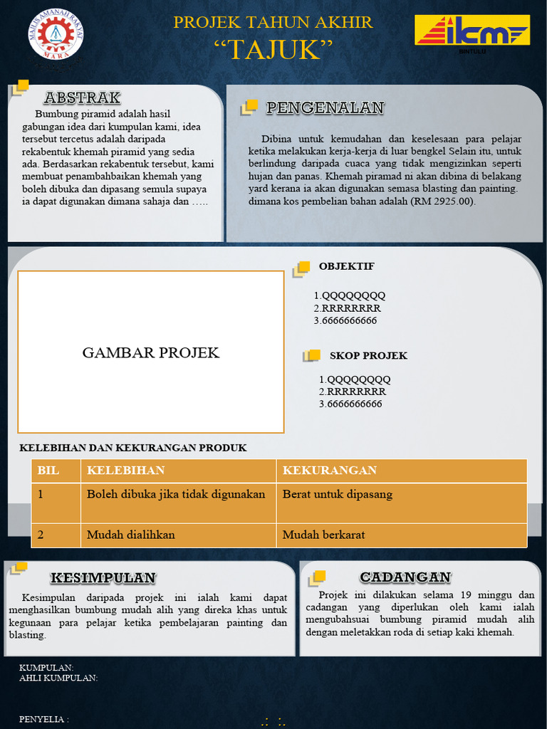 Format Poster Fyp | PDF