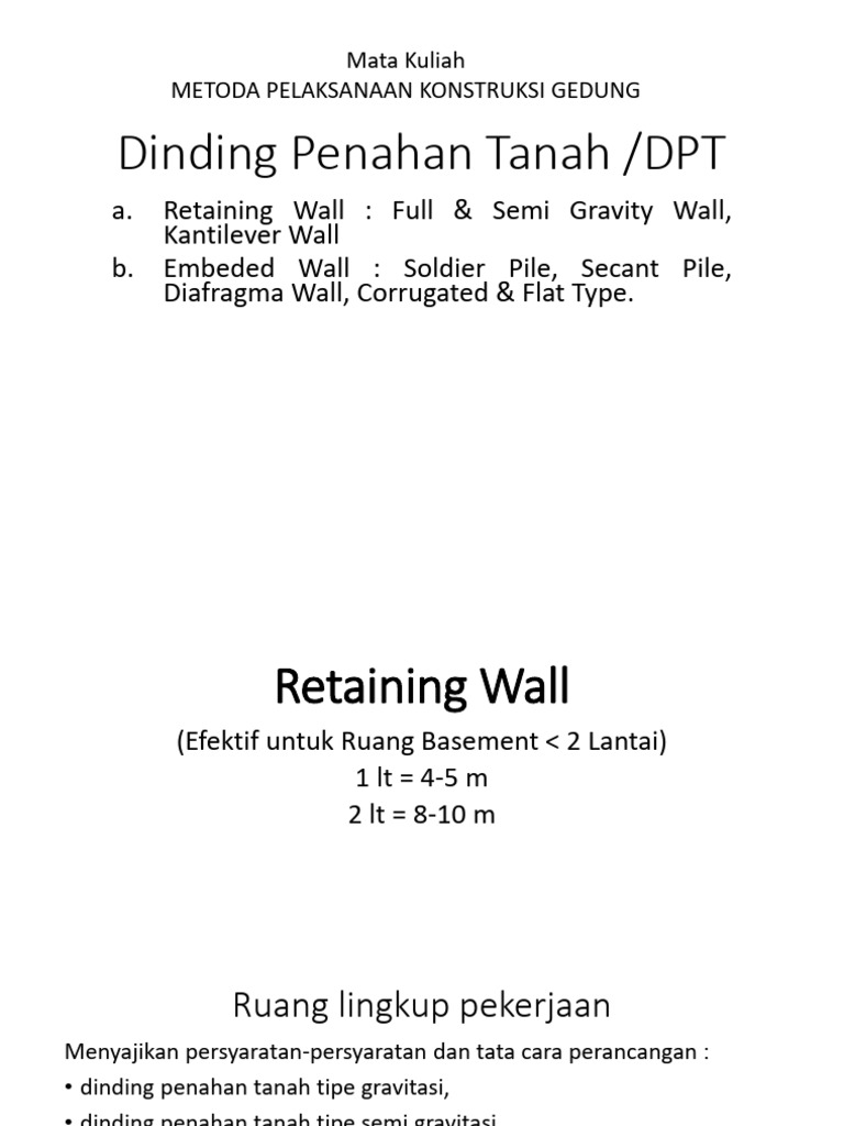 Retaining Wall | PDF | Griya & Taman | Sains & Matematika