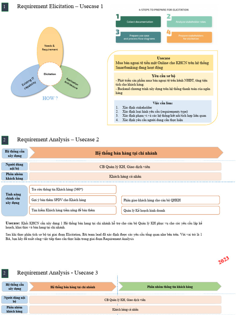 BA Training - Usecase v1 | PDF