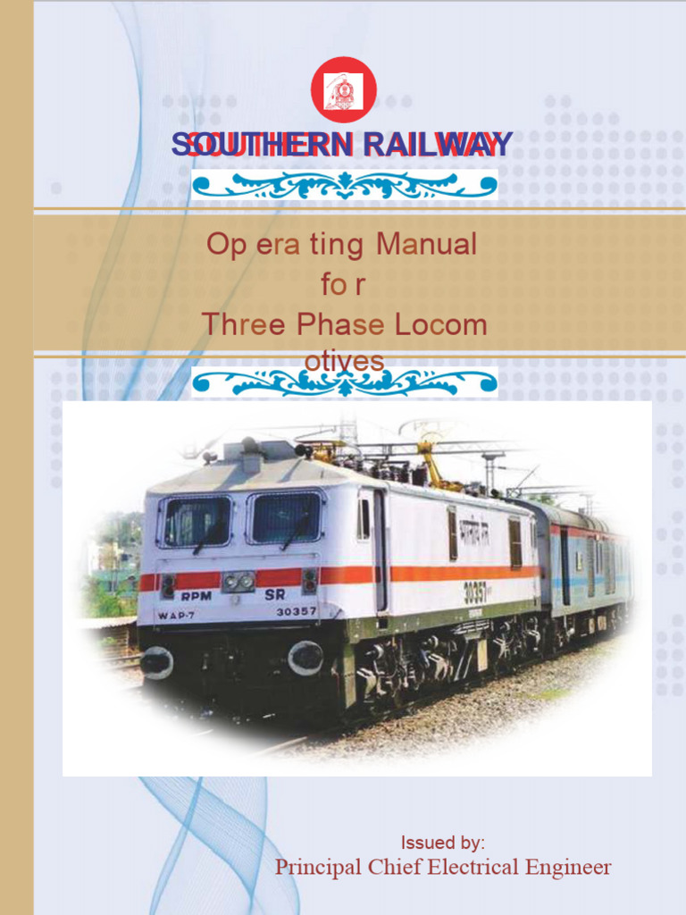 Operating Manual For Three Phase Locomotives Word | PDF | Rail ...