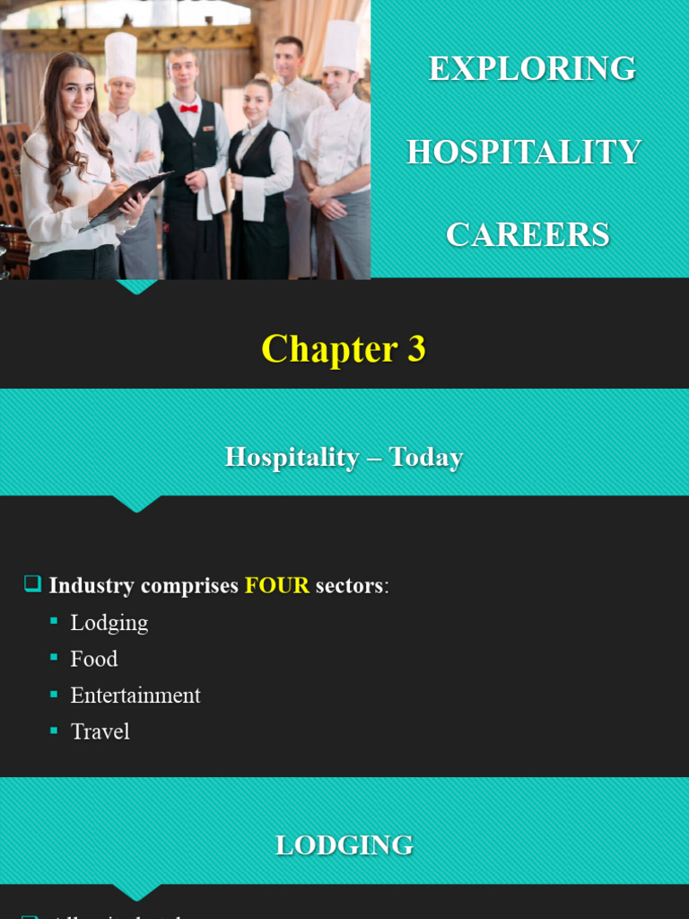 Chapter 3 - Intro Hospitallity | PDF | Foodservice | Restaurants