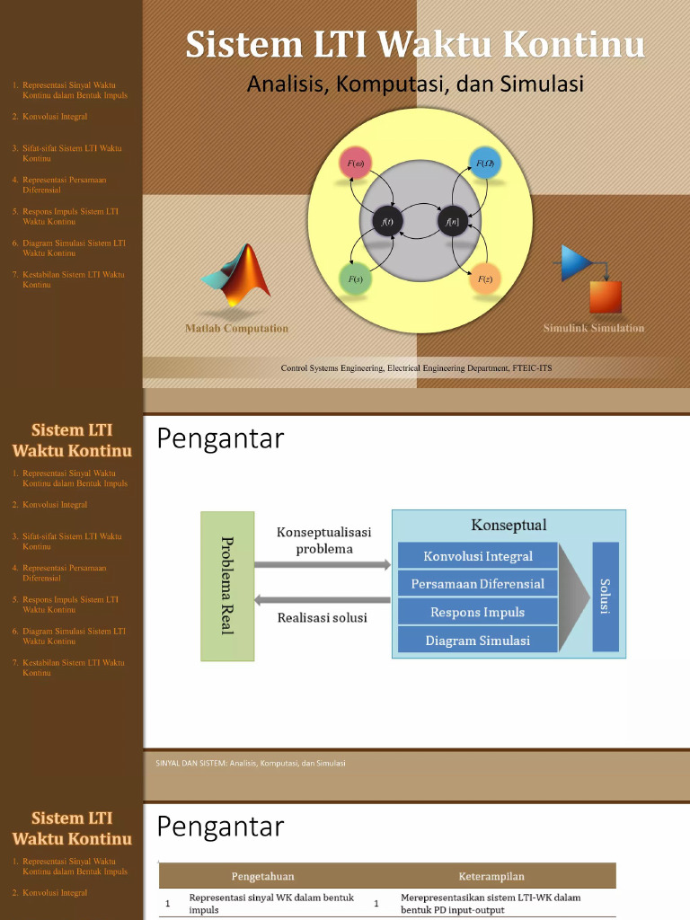 Sistem LTI Waktu Kontinu | PDF