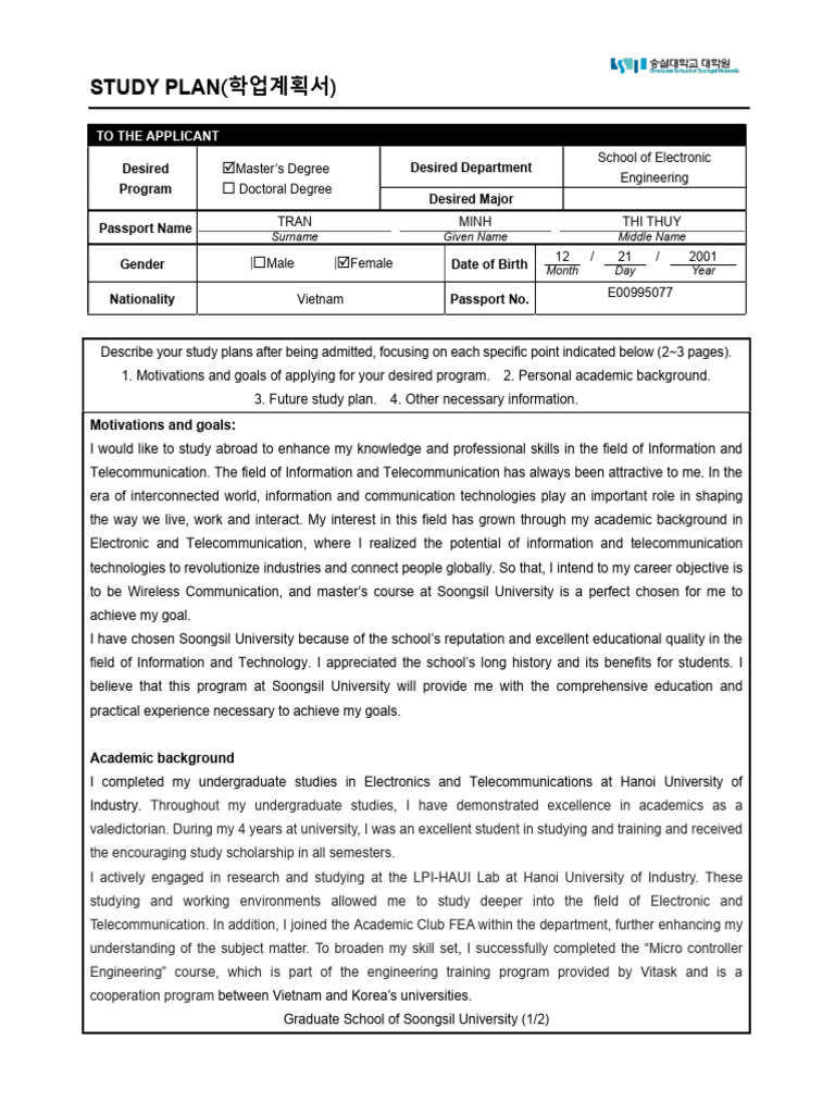 02 Study-Plan | PDF | Communication | Information