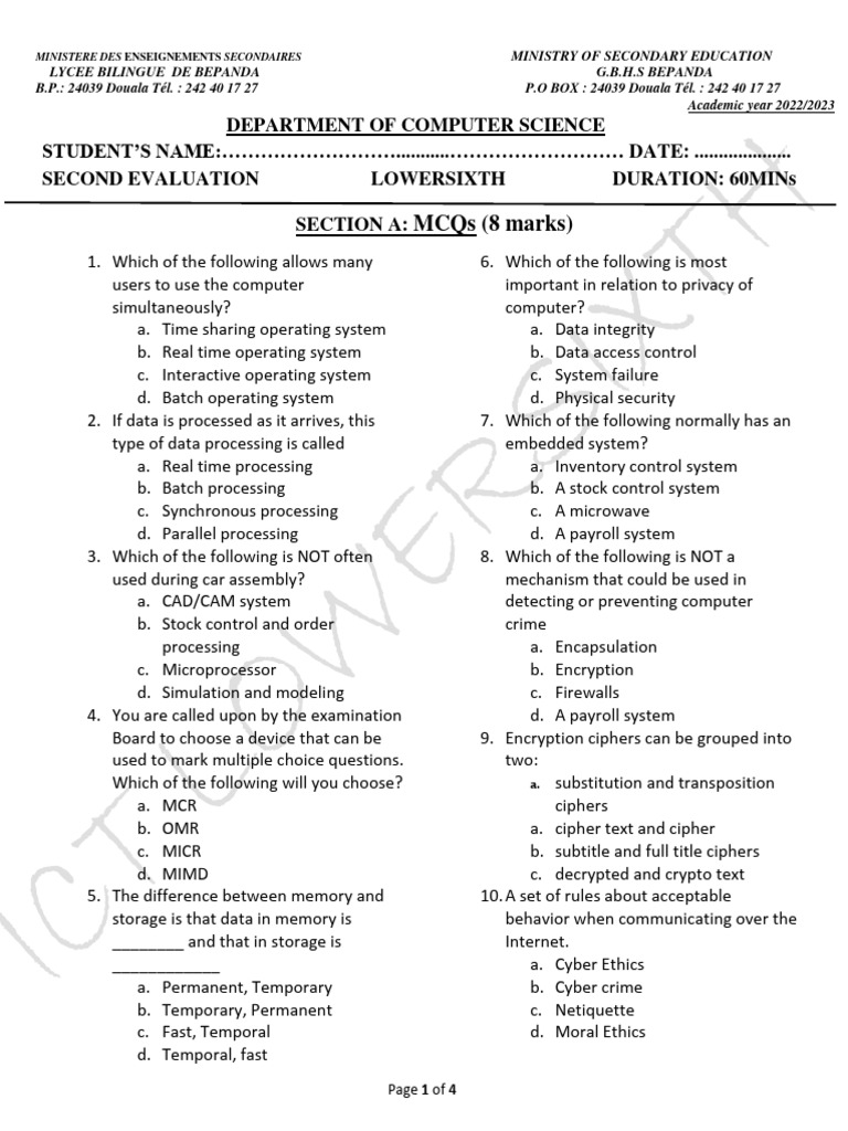 Lsa Ict | PDF | Operating System | Encryption