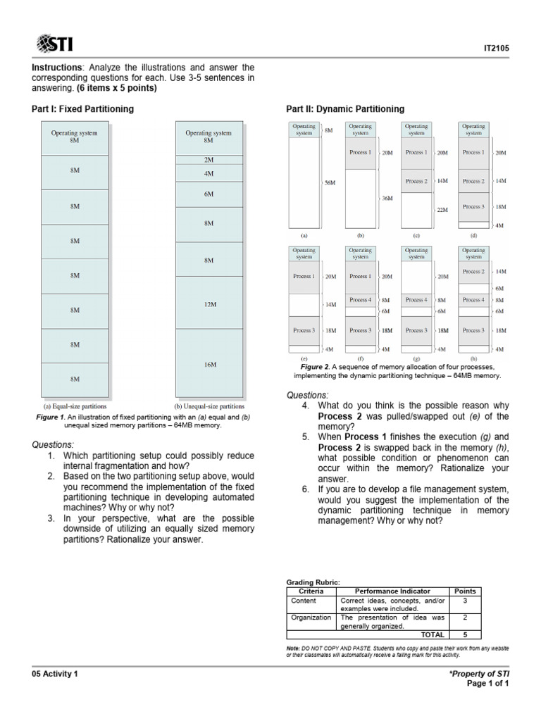05 Activity 1 | PDF | Memory | Computer Engineering