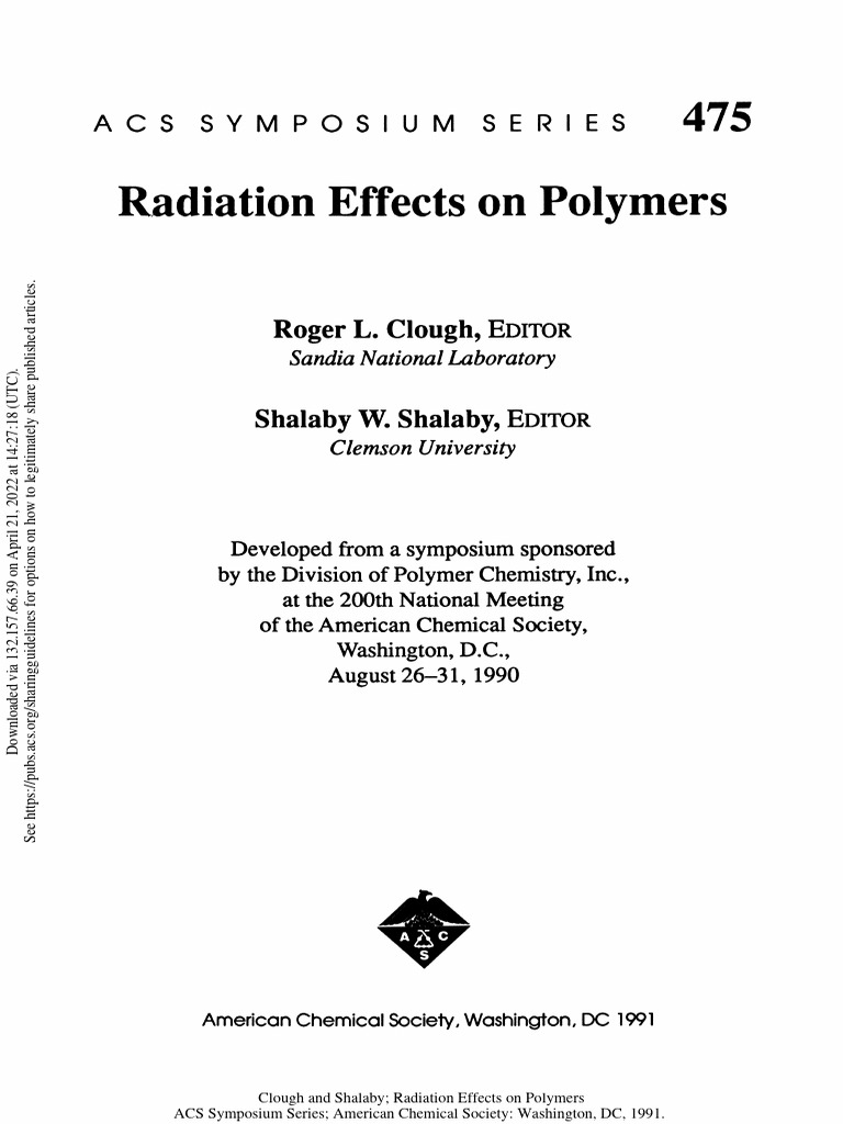 Radiation Effects On Polymers | PDF | Copyright | Monopoly (Economics)
