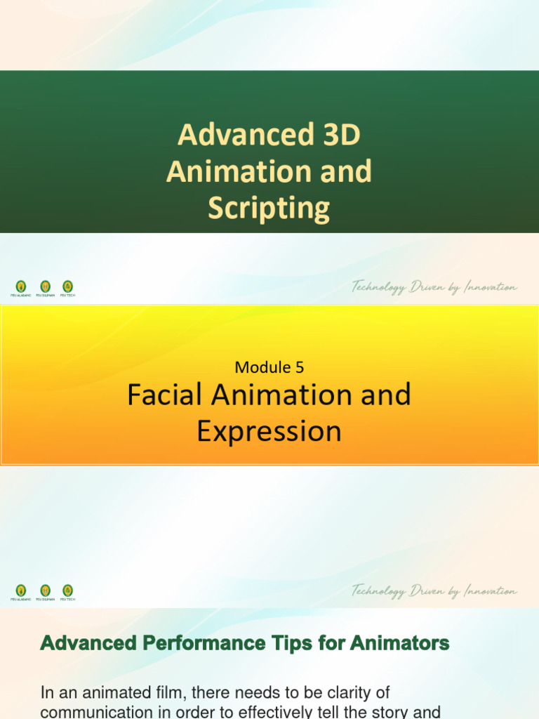 Module 5 Facial Animation and Expressions | PDF | Tempo | Thought