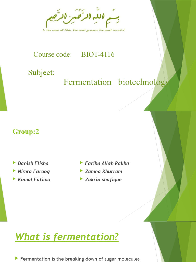 Fermentation 2 | PDF | Fermentation | Yeast