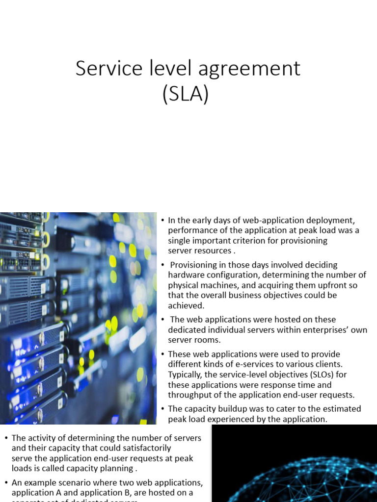 Unit 1 SLA | PDF | Service Level Agreement | Cloud Computing