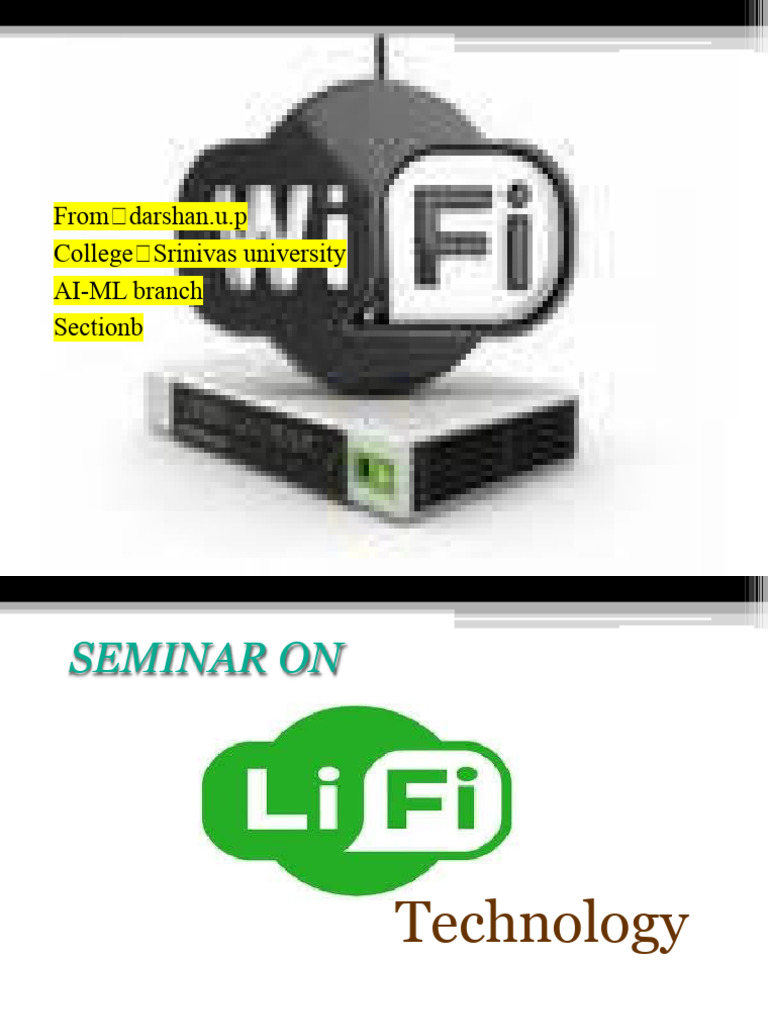 Lifi Technology | PDF | Radio | Light