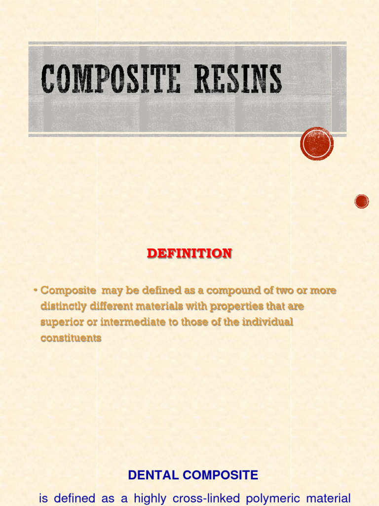 Dental Composites | PDF | Dental Composite | Composite Material