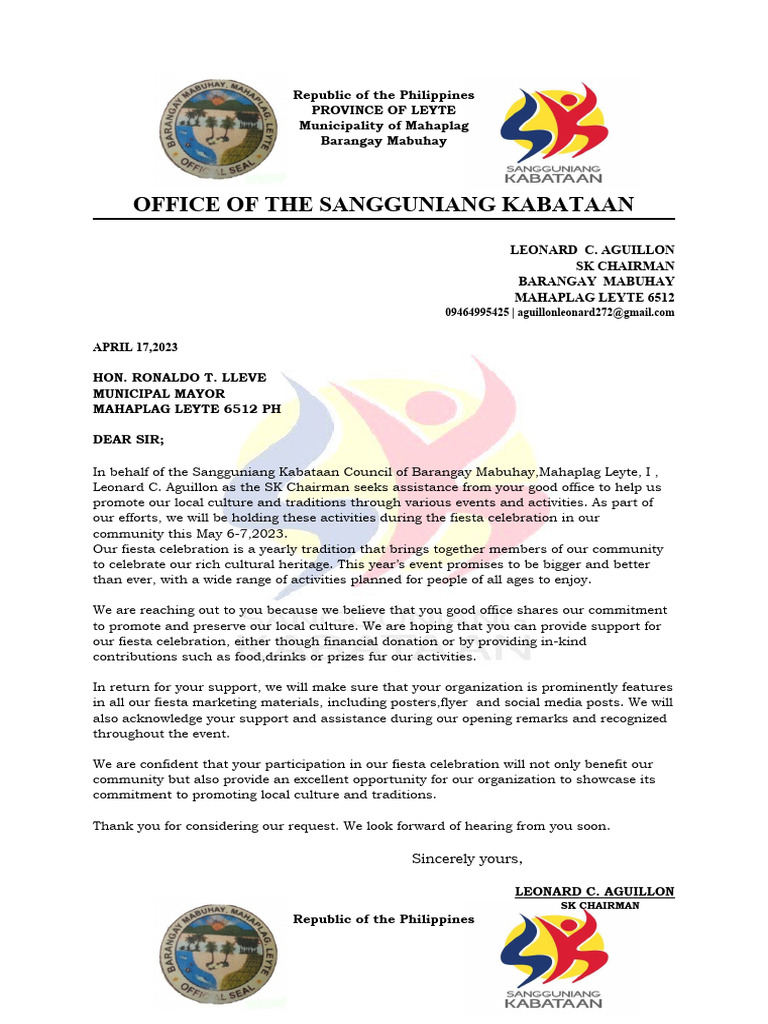 Solicitation Letter | PDF | Government