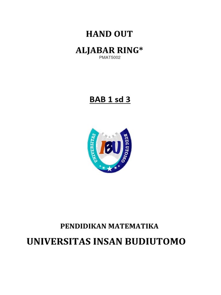 STRUKTUR ALJABAR Lanjut Bab1 3 | PDF
