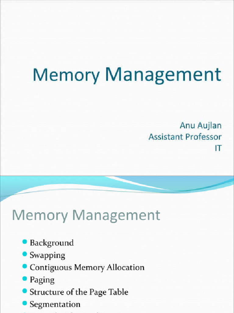 Memory Management | PDF Memory Management | PDF