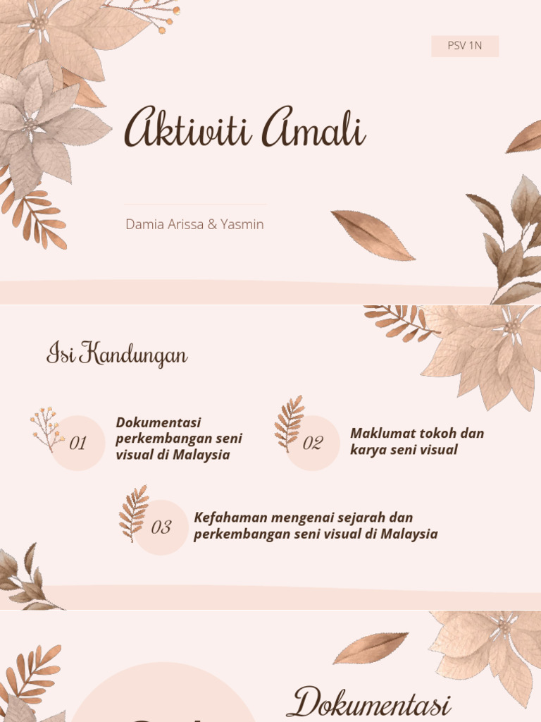 Aktiviti Amali - Damia Arissa Dan Yasmin - 1N - PSV | PDF