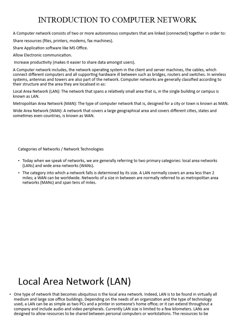Networks | PDF | Computer Network | Local Area Network