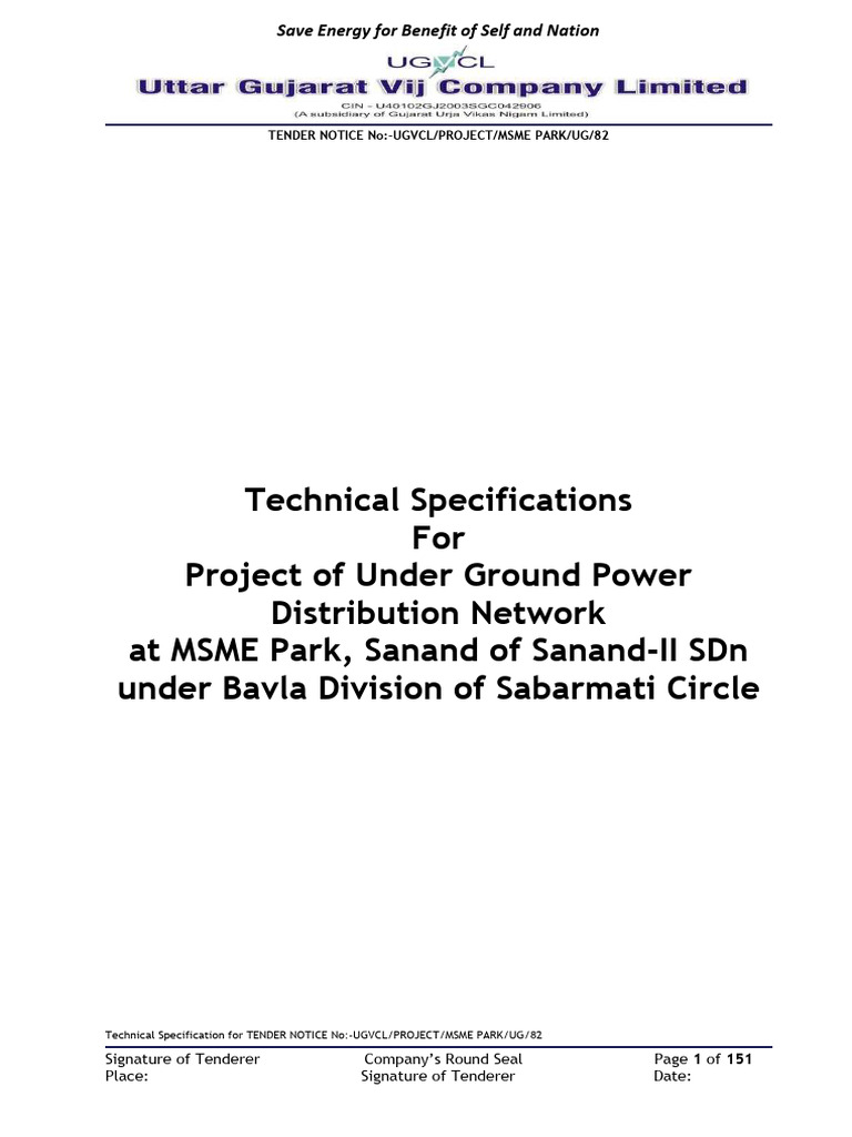 Detail Technical Specification | PDF | Insulator (Electricity ...