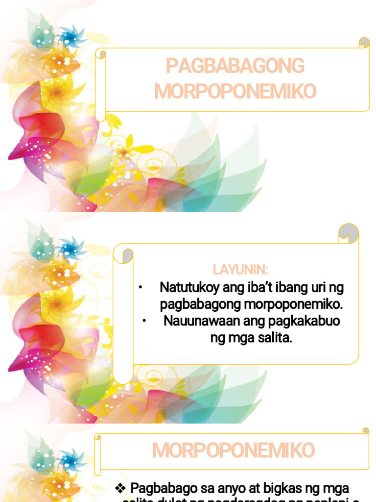 Pagbabagong Morpoponemiko | PDF