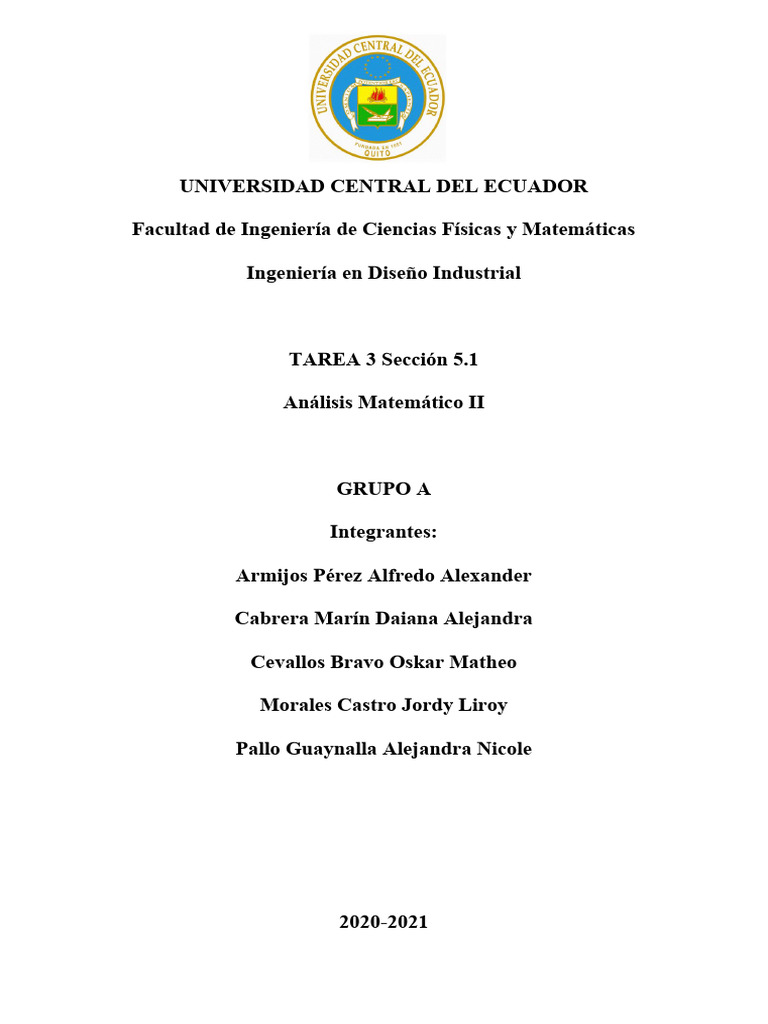 Tarea 3 Seccion5.1 Grupoa | PDF | Teoría de la estimación | Integral