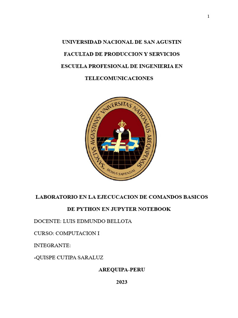 Laboratorio 03 Computacion Pdf Python Lenguaje De Programación Programación De Computadoras