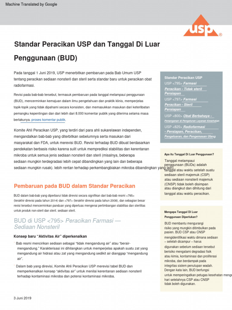 Usp-Bud-Factsheet 2 | PDF