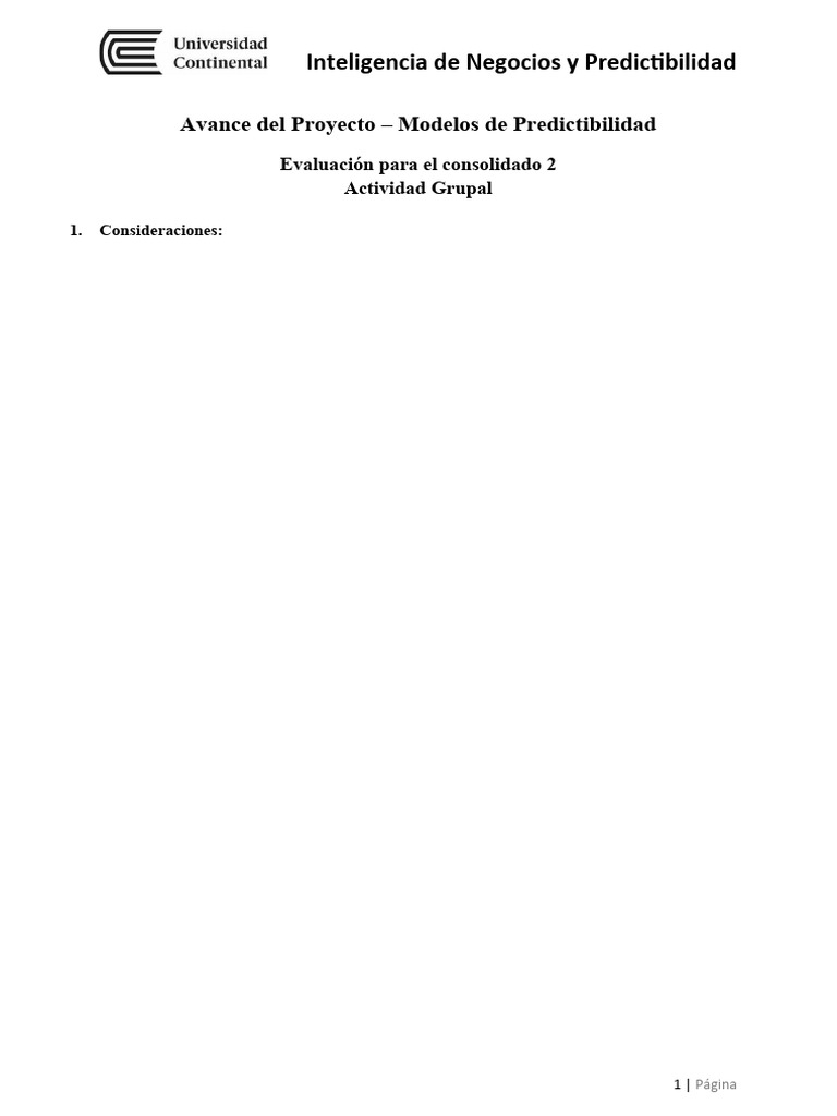 Tarea - Proyecto. C2 | PDF | Inteligencia de negocios | Ciencia cognitiva