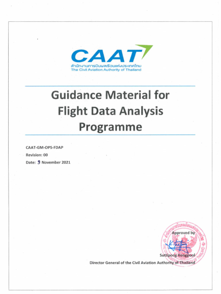 CAAT GM OPS FDAP Guidance Material For Flight Data Analysis Programme Rev.0 | PDF | Risk ...