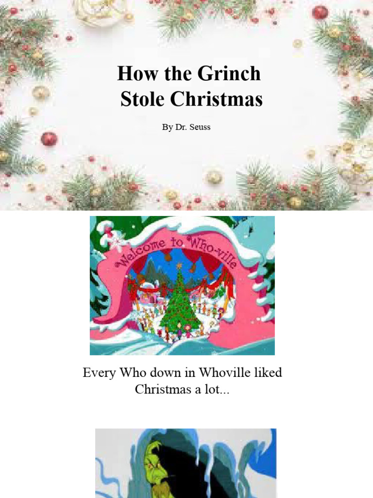 The Grinch | PDF | Dr. Seuss