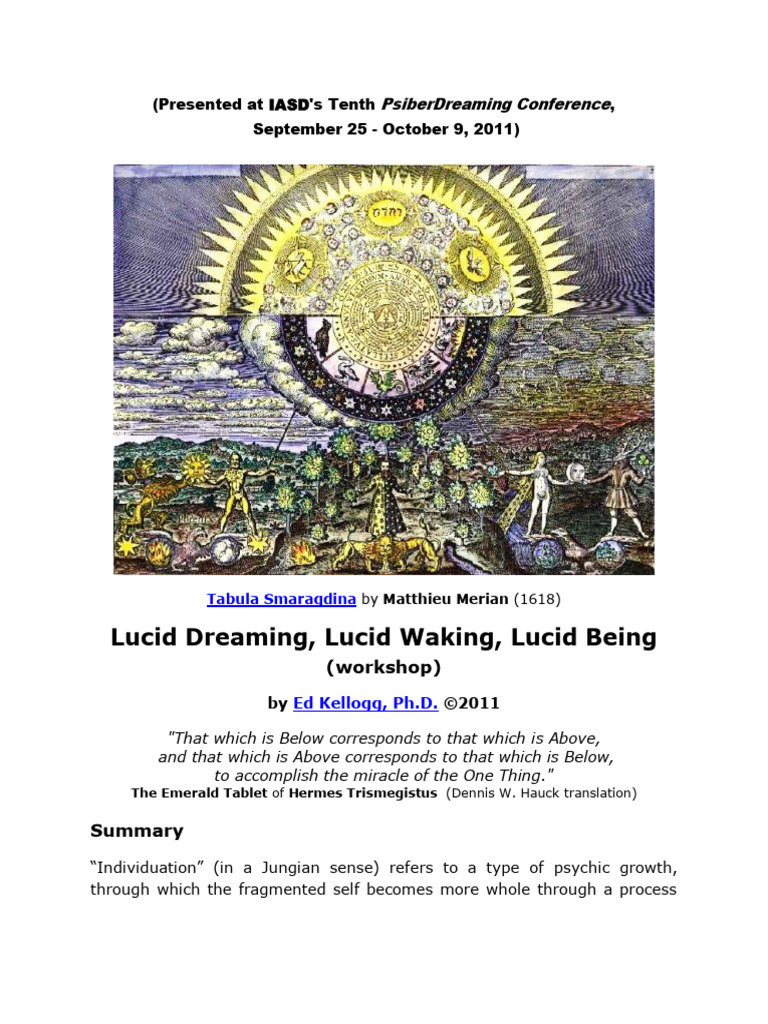 Lucid Dreaming and Waking Integration | PDF | Dream | Lucid Dream