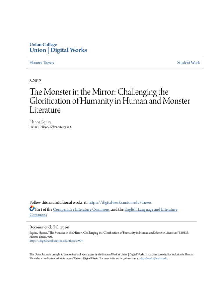 Human vs. Monster in Literature Analysis | PDF | Odysseus | Odyssey