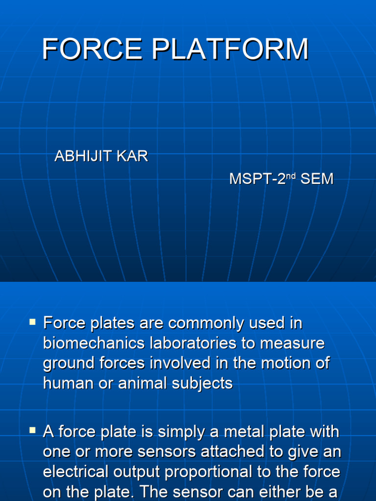 Force Platform | PDF | Manufactured Goods | Materials Science