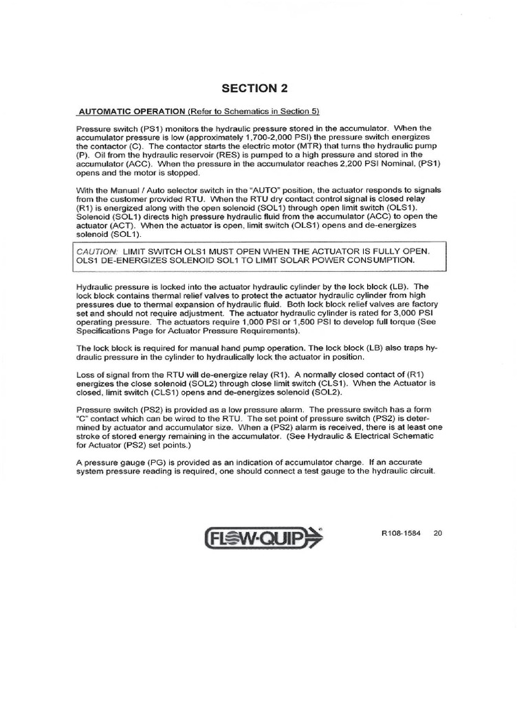 Manual Válvula Flow Quip 2. | PDF