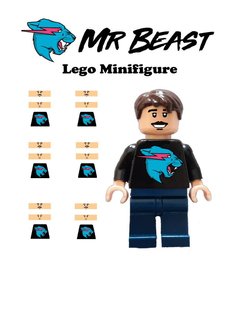 MrBeast Minifigure Prints | PDF