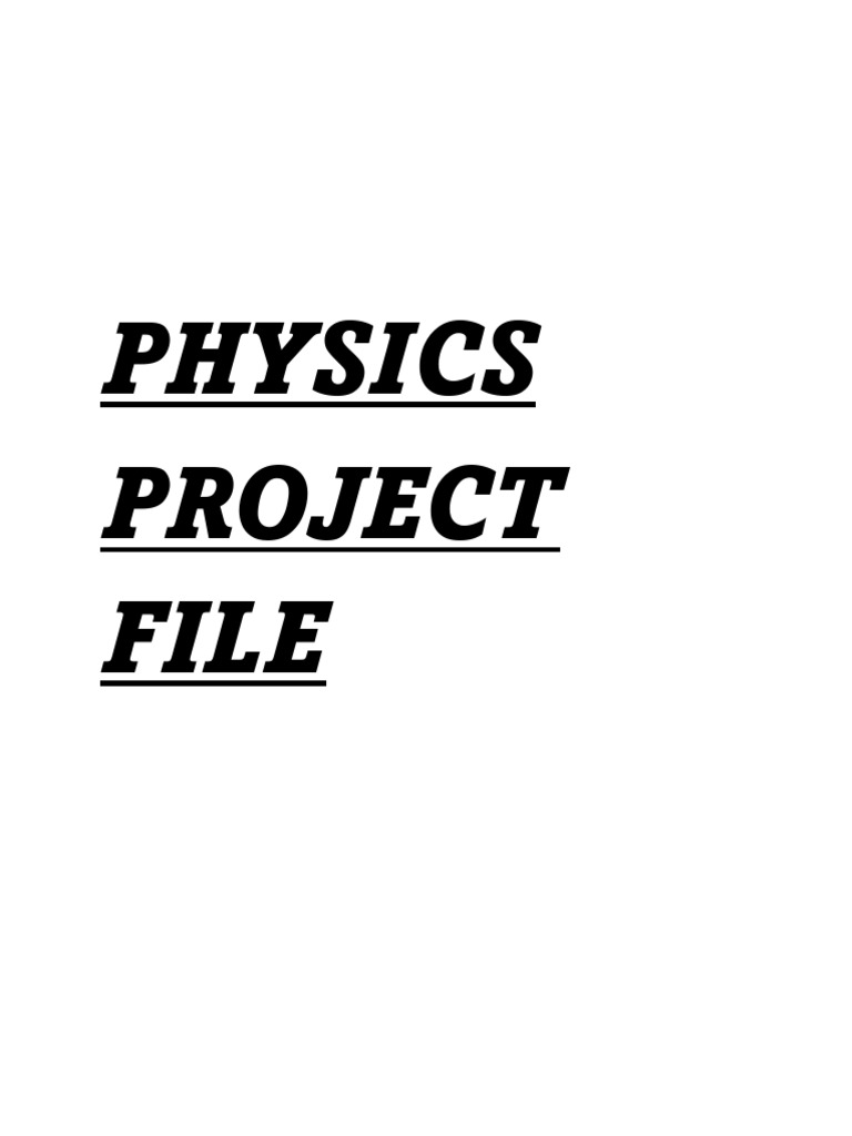 Physics Project File | PDF | Earth's Magnetic Field | Electricity