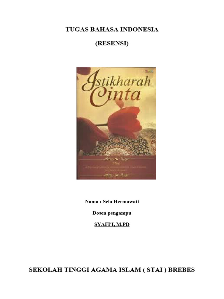 Resensi Novel Istikharah Cinta | PDF