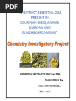 Class 12 Project on Essential Oils Extraction | PDF | Distillation ...