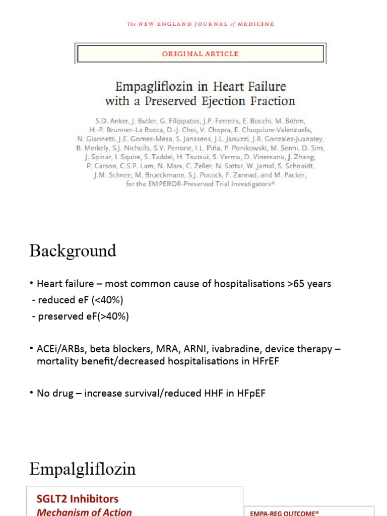 EMPEROR Preserved | PDF | Heart Failure | Health Care