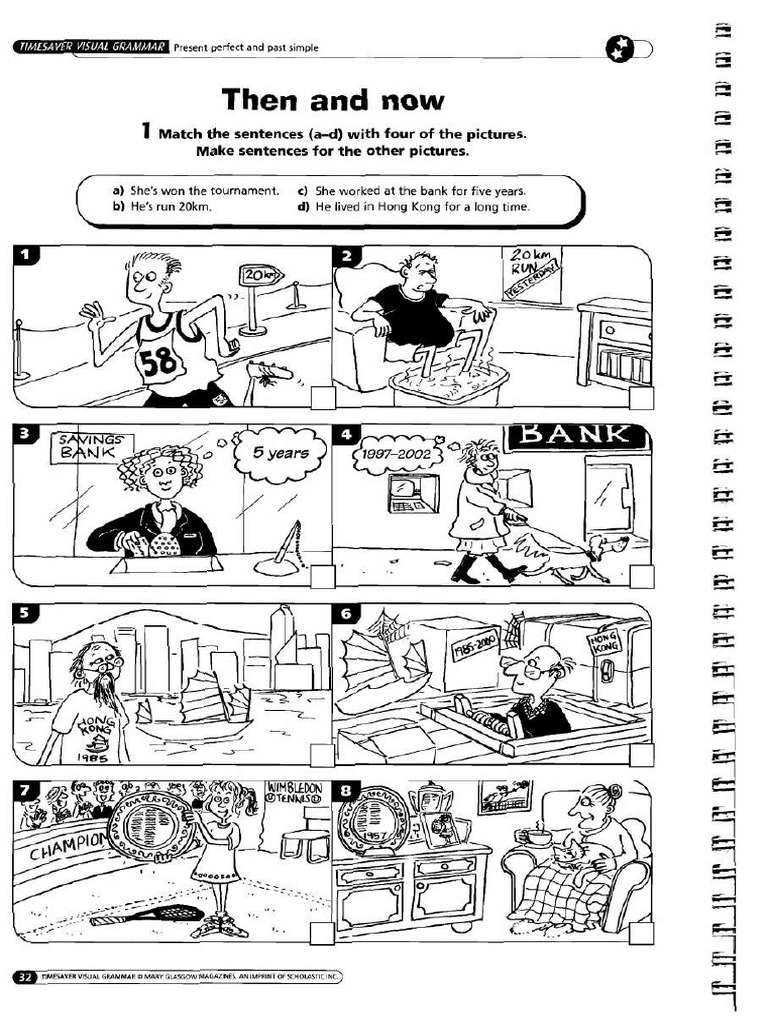 Present Perfect Versus Past Simple Homework 26junio | PDF