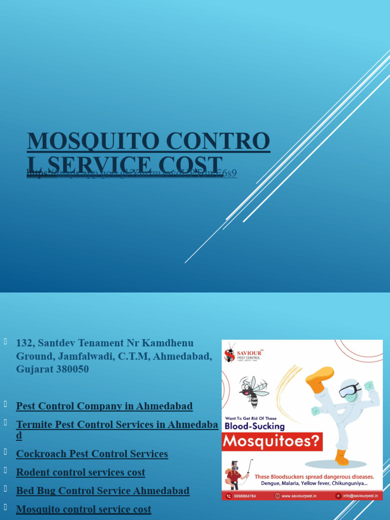 Mosquito Control Service Cost | PDF