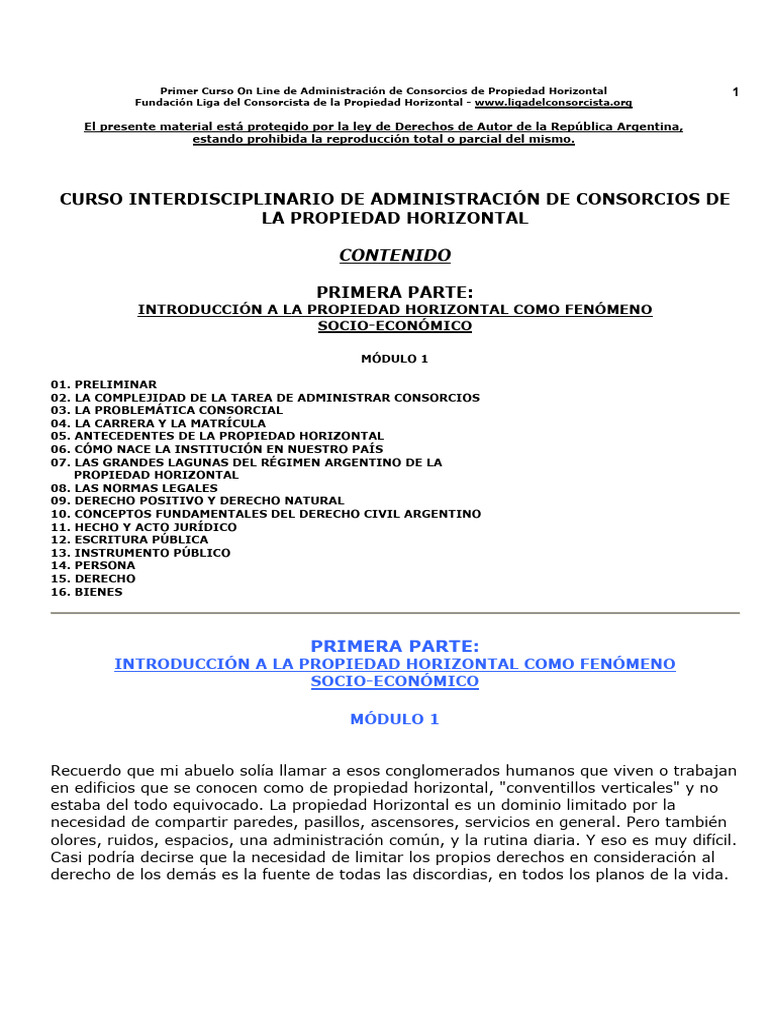 Modulo 01 | PDF | Propiedad | Condominio