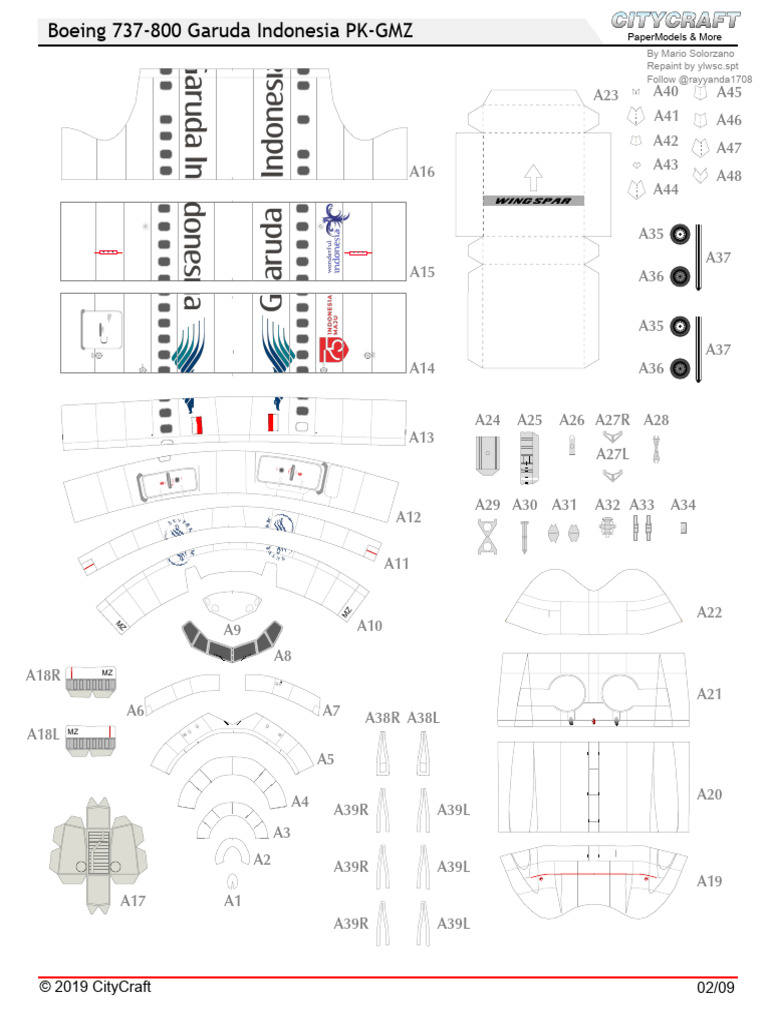 'Garuda Indonesia Boeing 737-800 ' 75 Indonesia | PDF