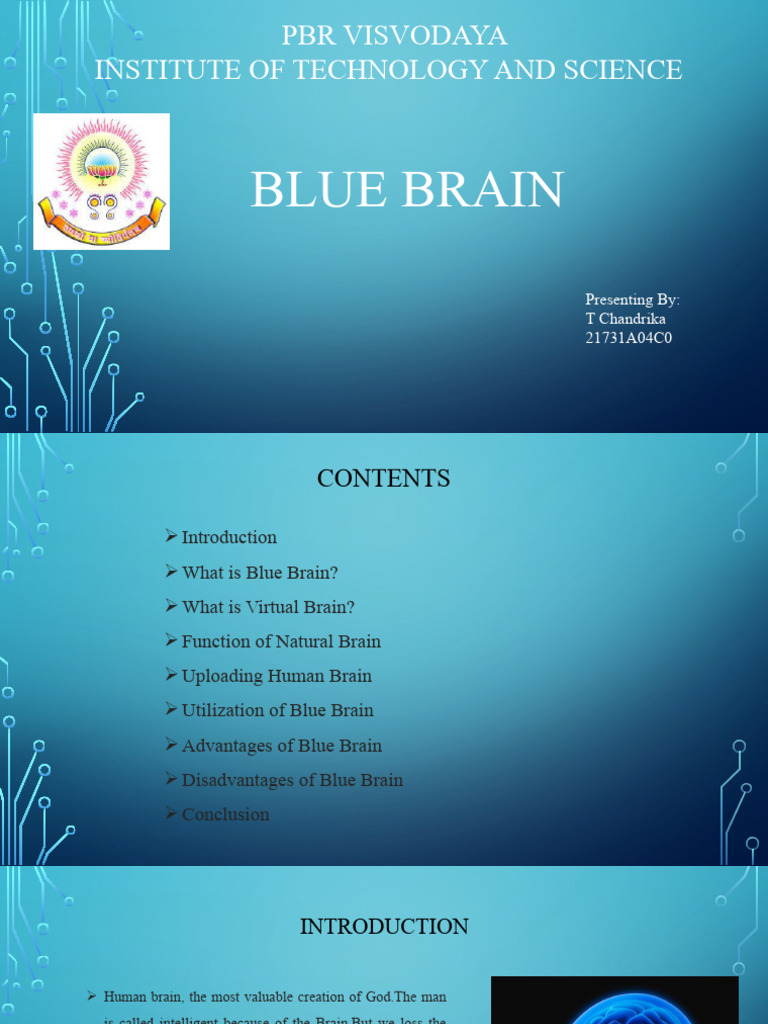 Blue Brain | PDF | Brain | Memory