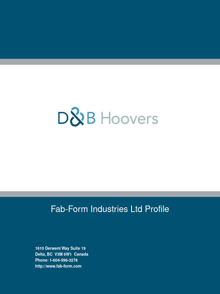 Fab-Form Industries LTD | PDF | Equity (Finance) | Net Income