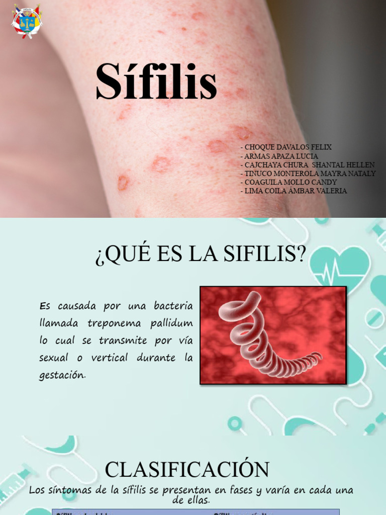 SIFILIS | PDF | Enfermedades animales | Microbiología