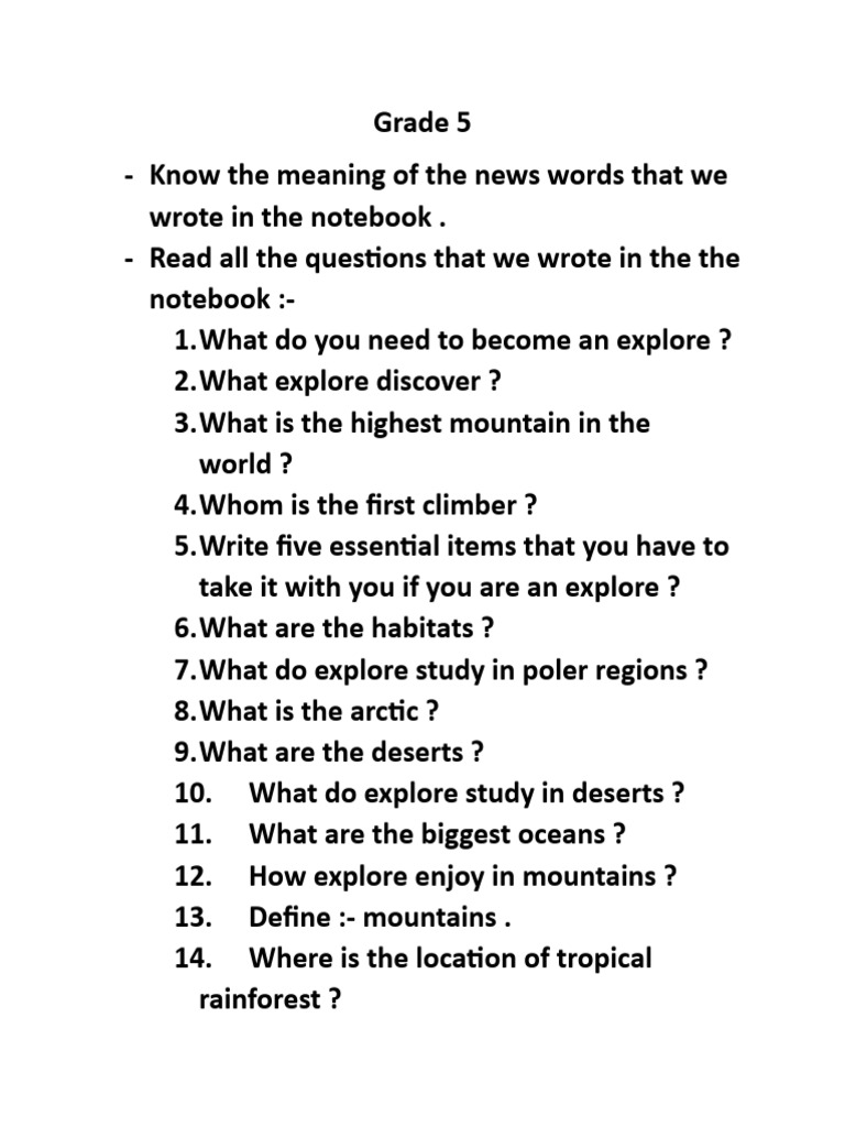 Grade - 5 - R 2 | PDF