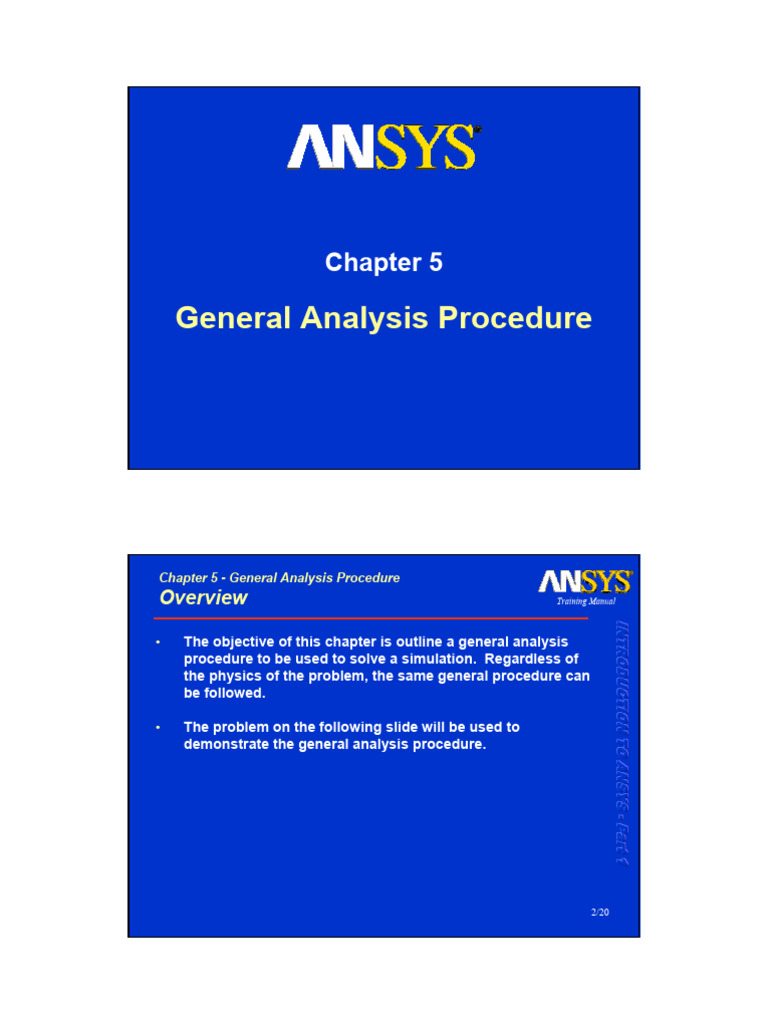 ANSYS General Analysis Procedure Guide | PDF | Finite Element Method ...