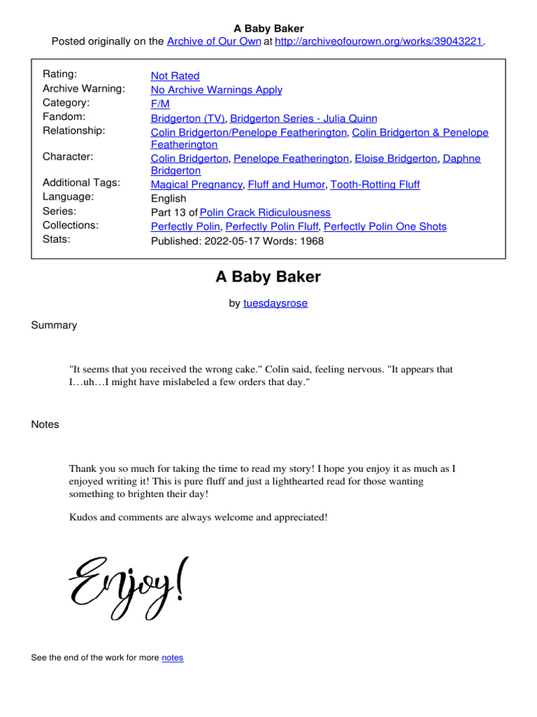 A Baby Baker | PDF