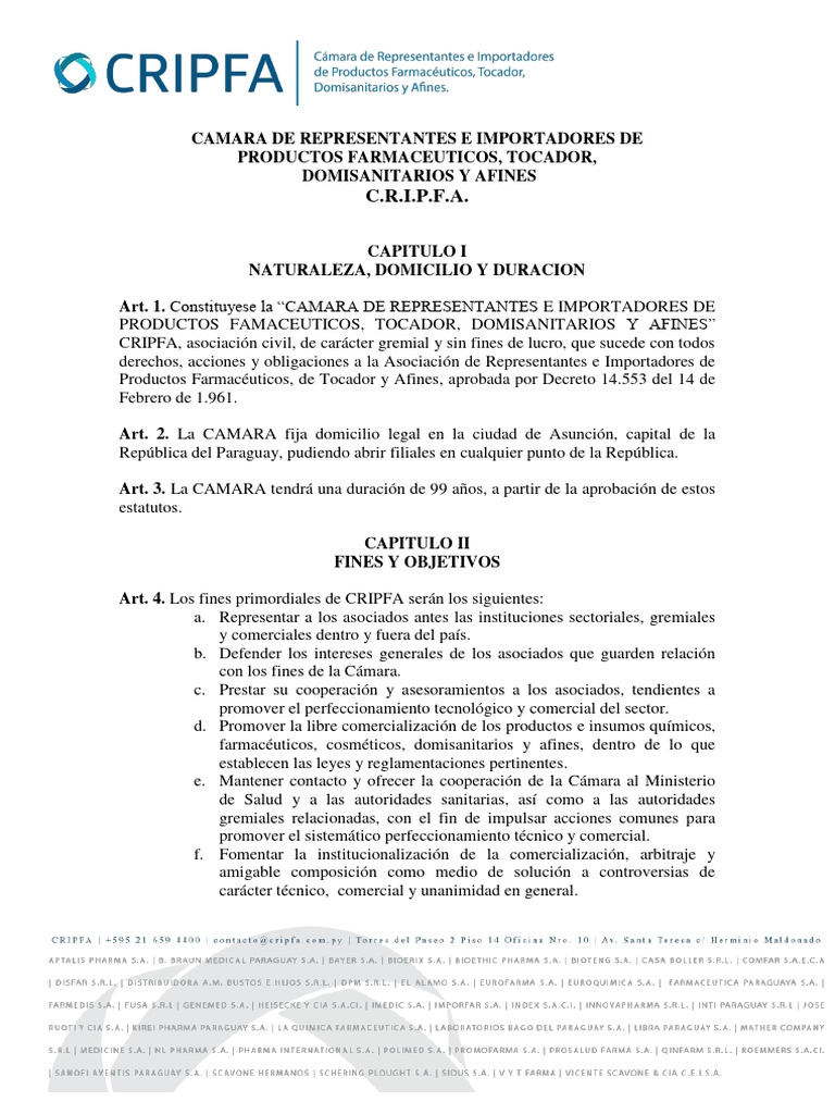 Estatutos Cripfa | PDF | Votación | Presupuesto