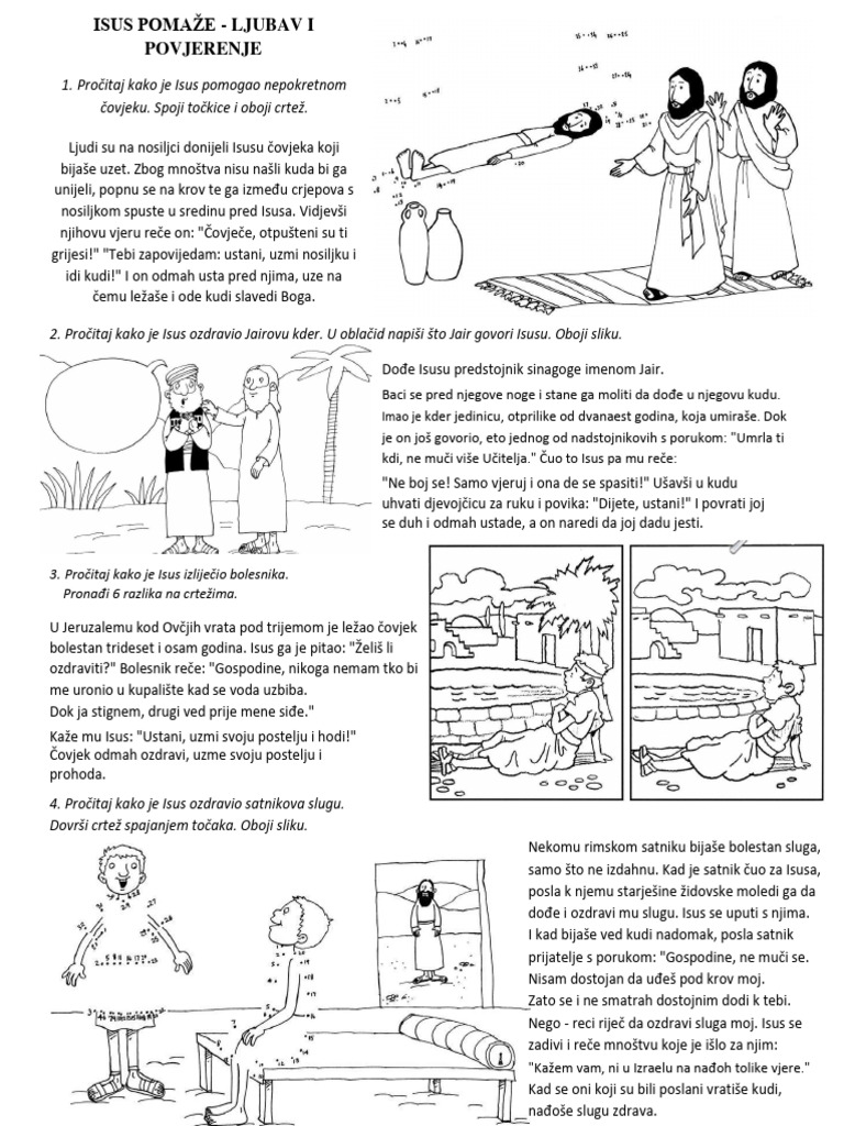 Isus Pomaze Ljudima Vjeronauk | PDF